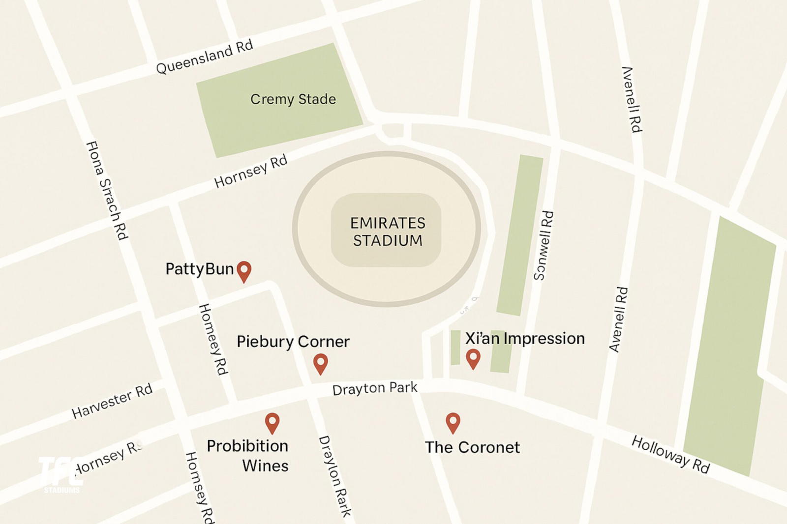 Where to Eat and Drink Near the Emirates Stadium - TFC Stadiums