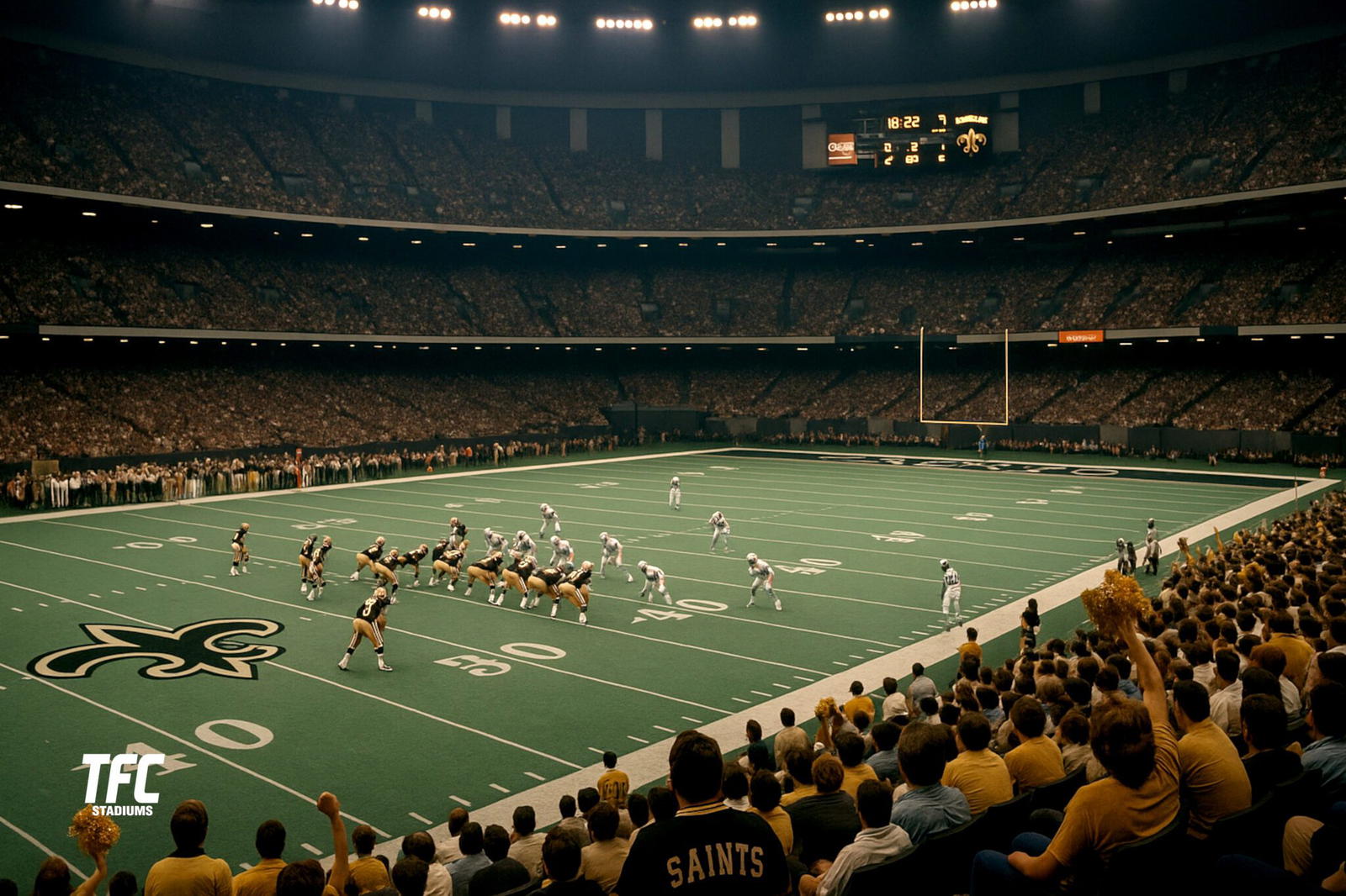 The First Saints Game at the Superdome | New Orleans Football History