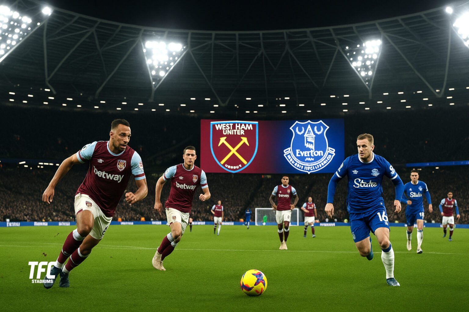 West Ham vs Everton at London Stadium, History, Head to Head, Key Moments