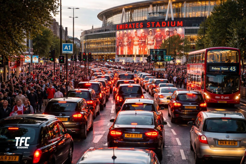 Matchday Traffic Near the Emirates Stadium