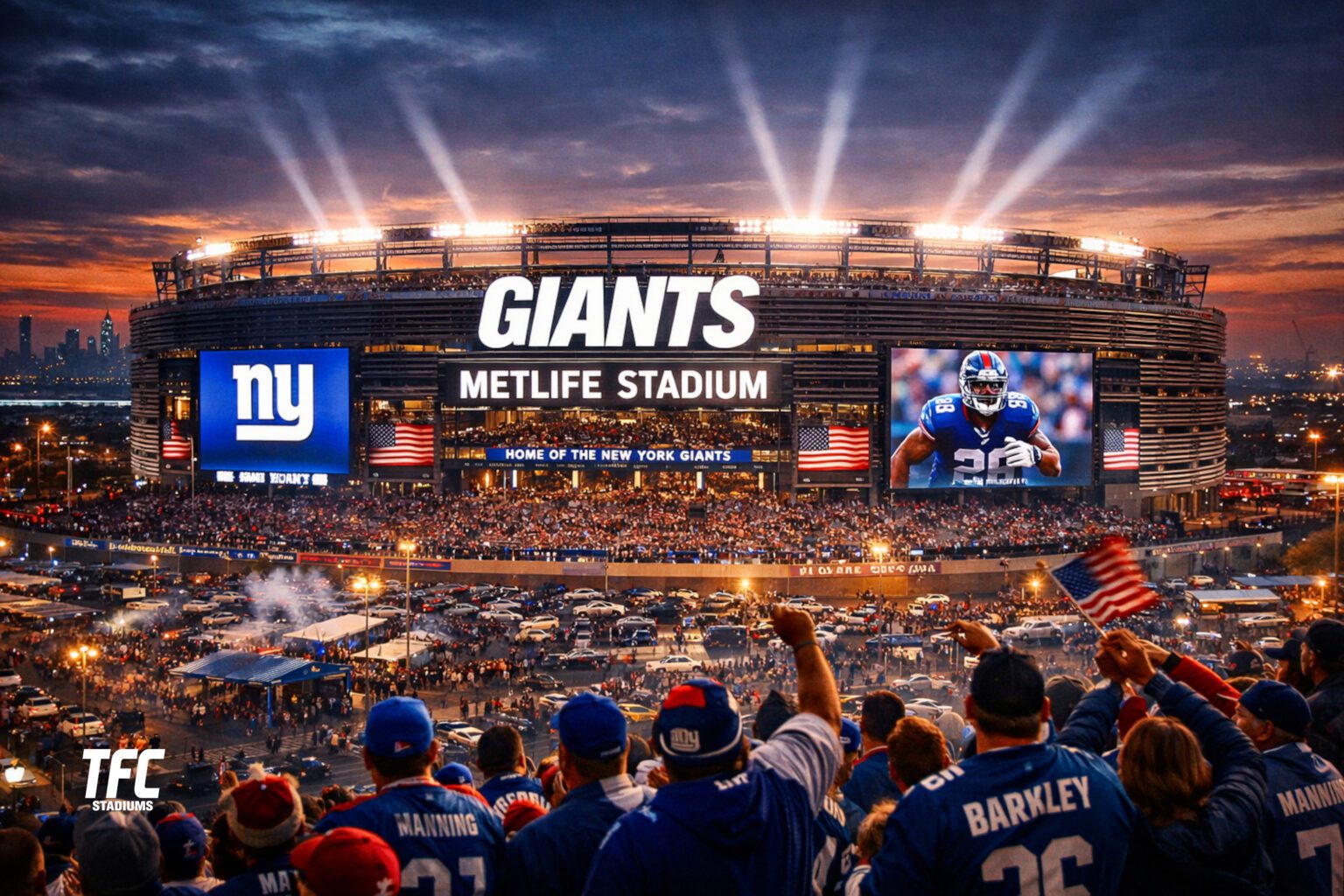 The Giants Identity at MetLife Stadiue