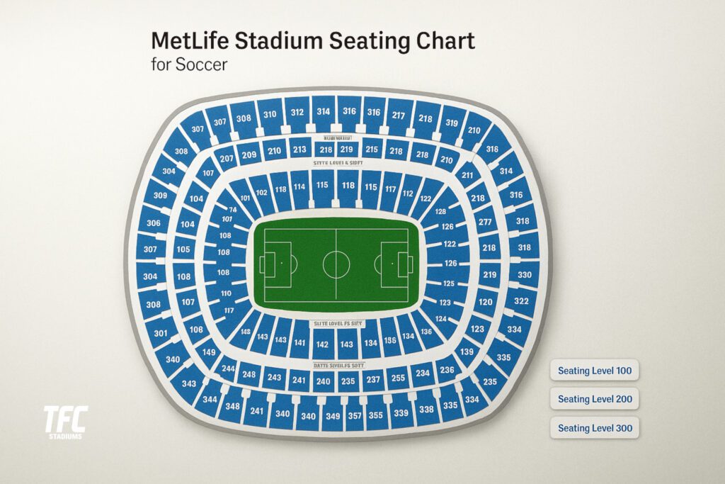 MetLife Stadium Seating Plan Explained - TFC Stadiums