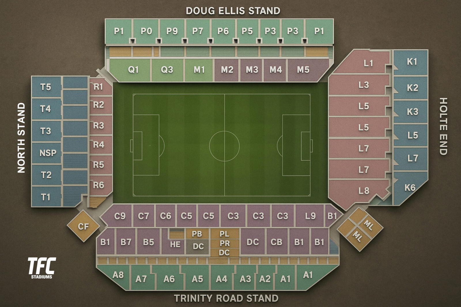 Villa Park Seating Plan Explained