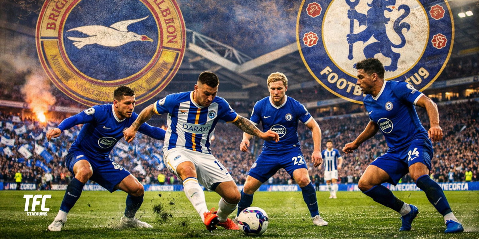 Brighton vs Chelsea at the Amex Stadium